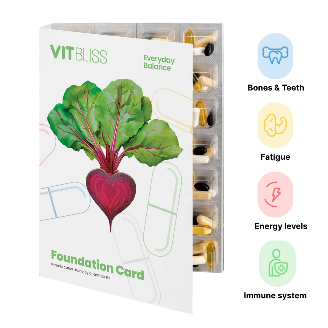 Foundation Card - Vitamins for healthy life, diet & lifestyle ...